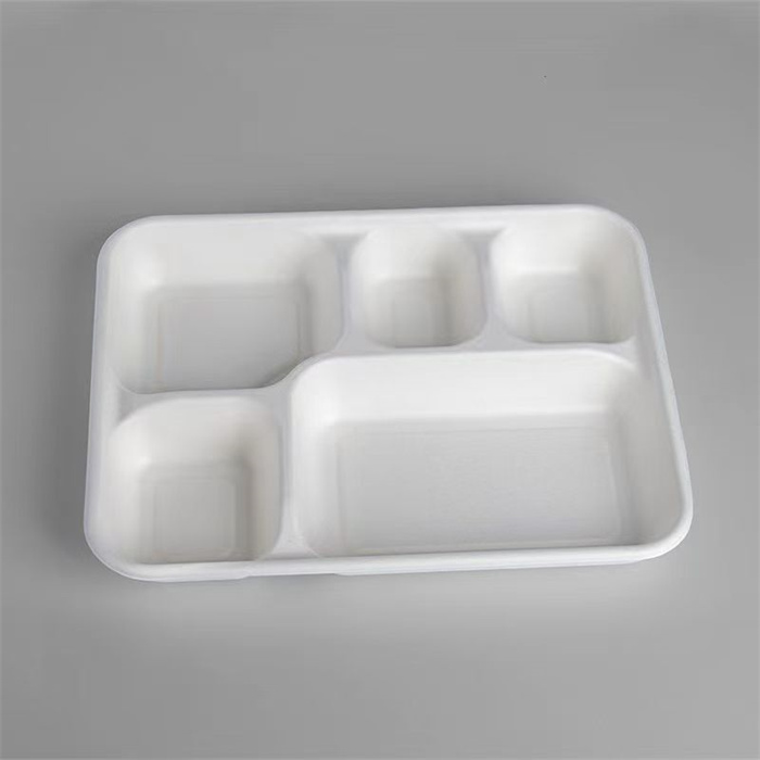five compartments container with lid - DisposablesInc.com | Import ...
